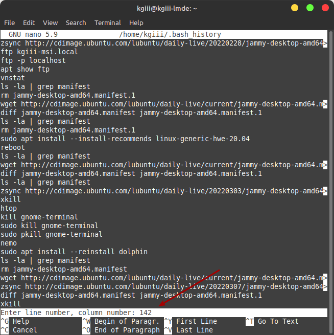 How To Go To A Specific Line In Nano Linux Tips