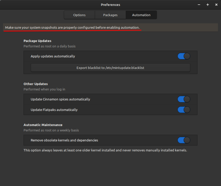 Automate Updates In Linux Mint • Linux Tips