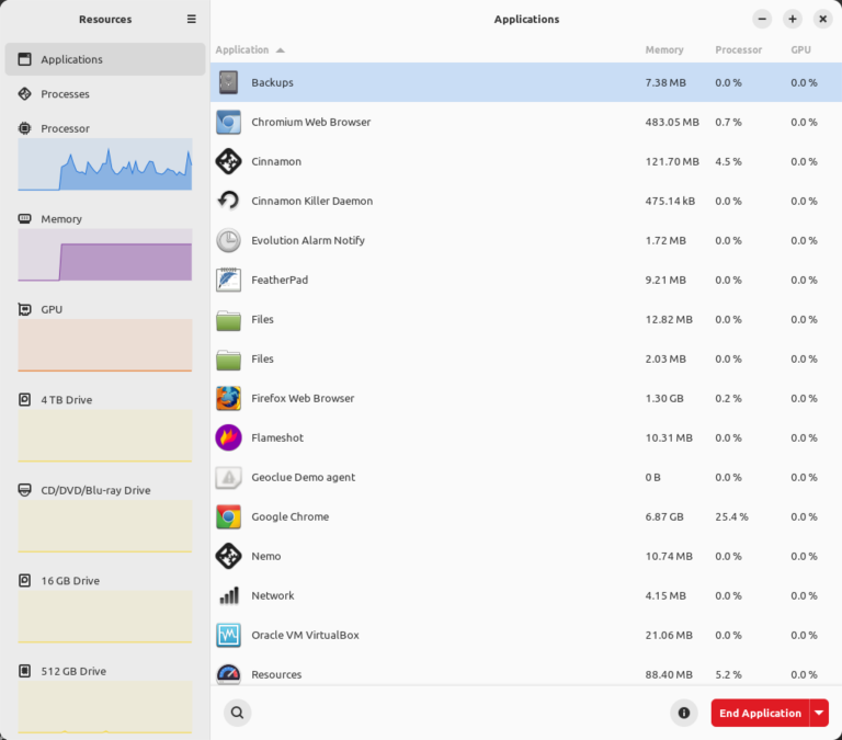 Monitor System Resources With "Resources" • Linux Tips